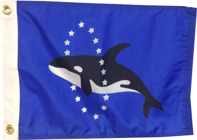 San Juan County Orca Flag – Seattle FlagMakers