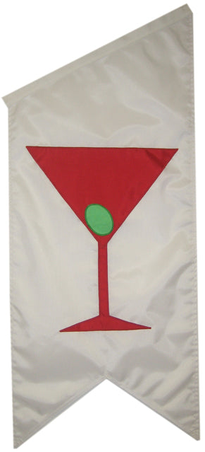 Martini Cocktail Glass Bar Open Happy Hour Banner – Seattle FlagMakers
