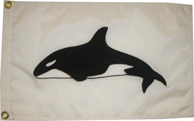 Orca Whale Flag and Orca Whale Pennant – Seattle FlagMakers