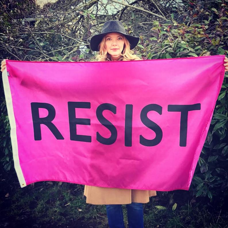 Resist Flag Printed – Seattle FlagMakers